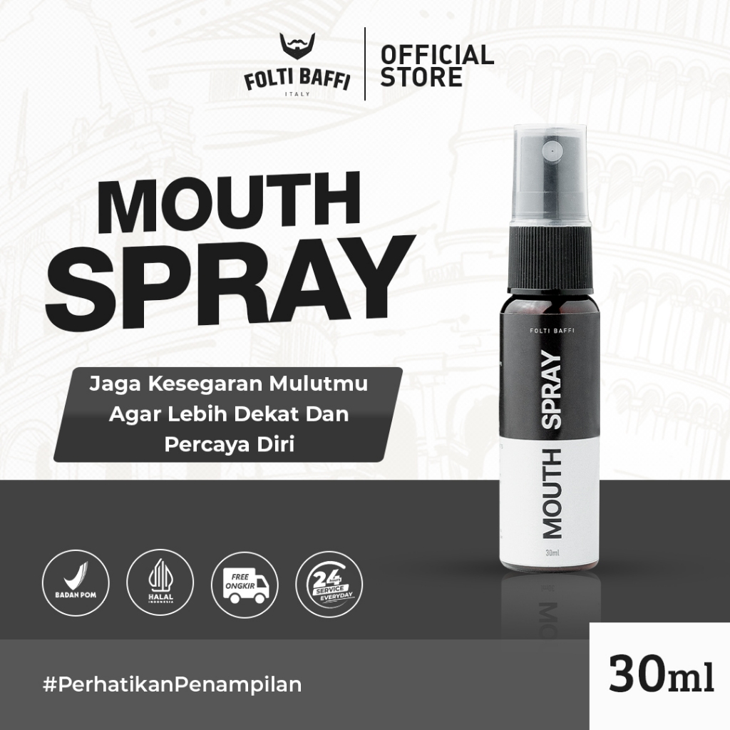 Jual Cool Mint Mouth Spray Penyegar dan Pengharum Mulut 30 ml Folti ...