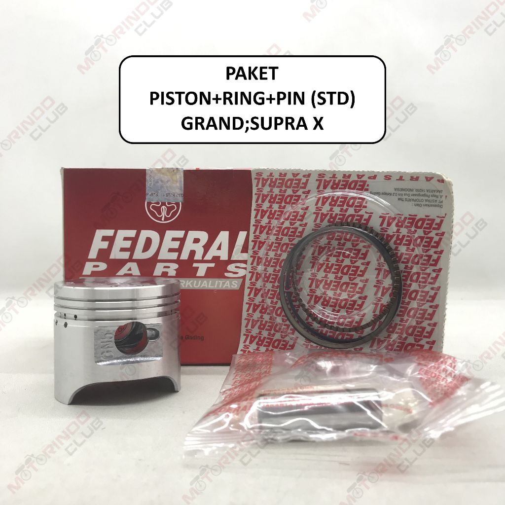 Jual ( PROMO ) Piston Kit / Paket Piston motor HONDA GRAND ; SUPRA ...