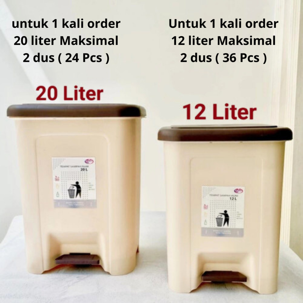 Jual Tempat Sampah Injak / Injek / Swing, 12 Liter, 20 Liter | Shopee ... Jual Tempat Sampah Injak / Injek / Swing, 12 Liter, 20 Liter | Shopee ...