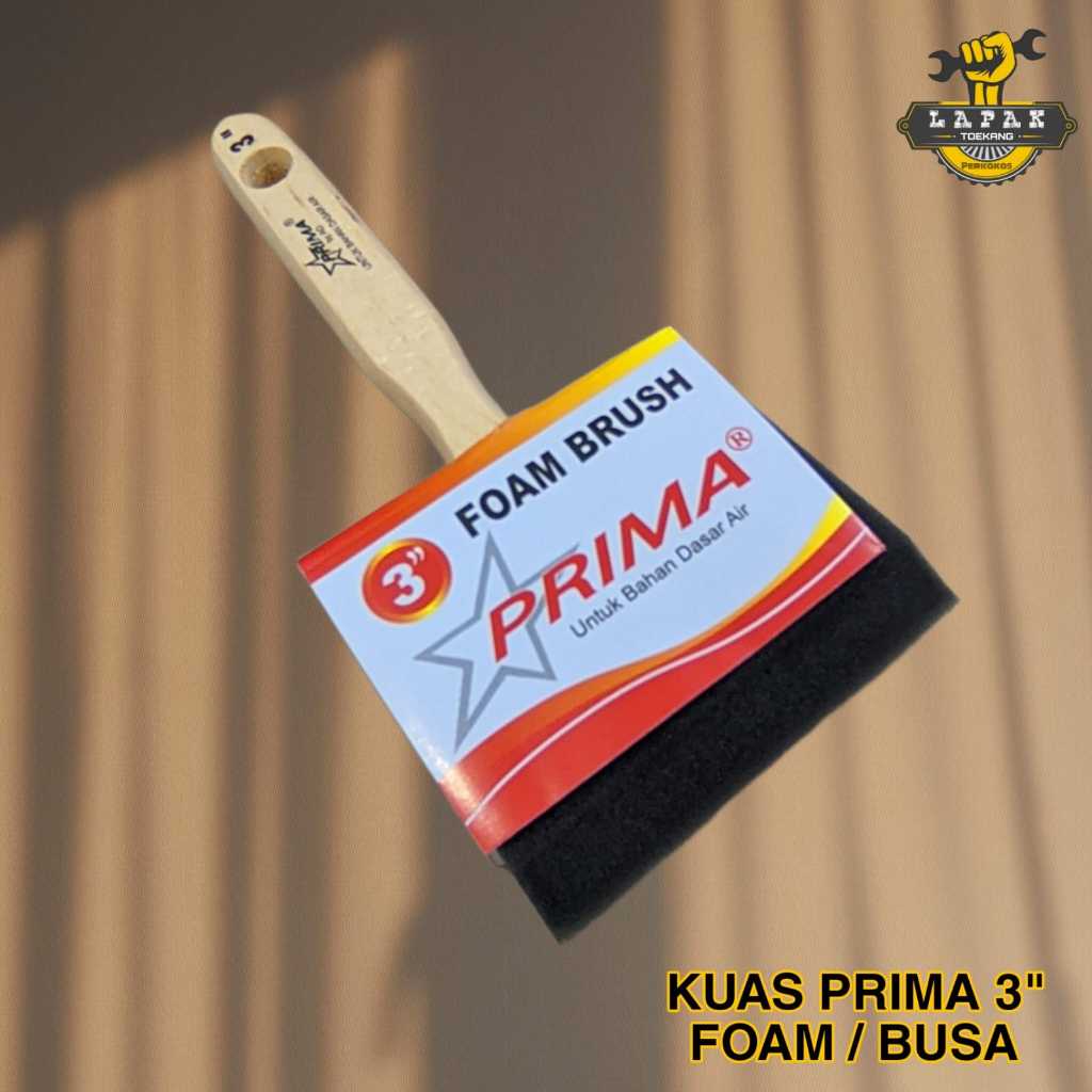 Jual Kuas Spons Busa 3" Prima / Kuas Spon 3" / Foam Brush 3" | Shopee ...