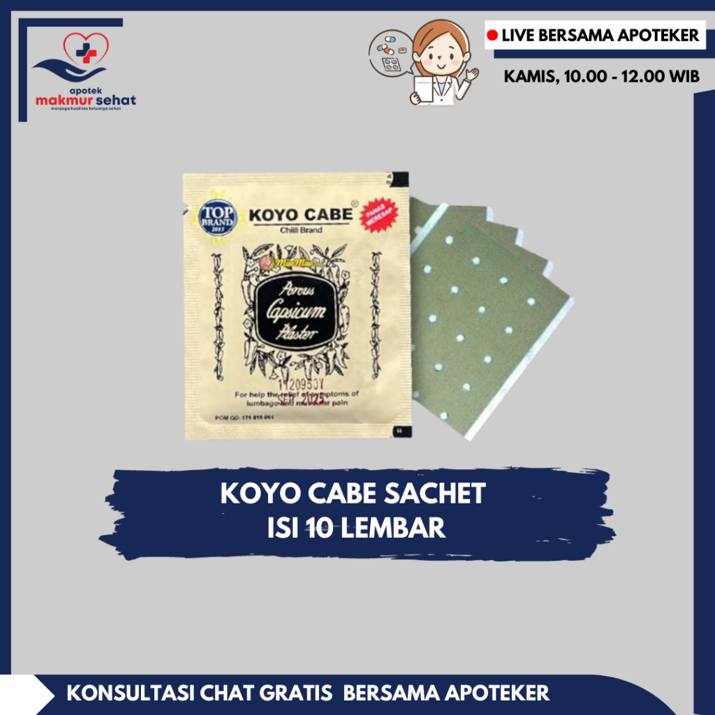 Jual Koyo Cabe Sachet Isi 10 Lembar Shopee Indonesia 