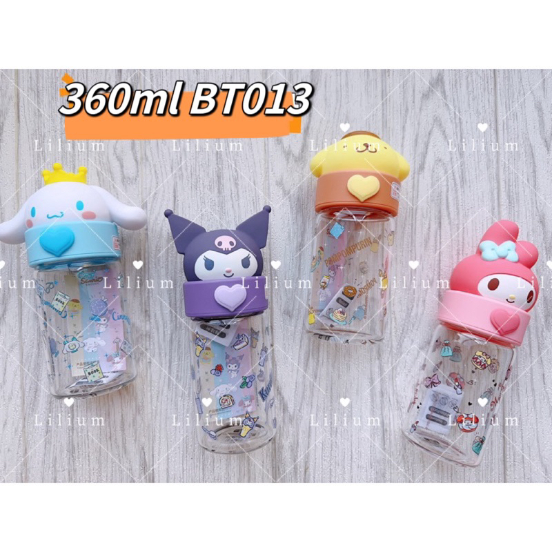 Jual Botol minum sanrio kaca head BT013 kuromi cinnamoroll melody pompurin | Shopee Indonesia