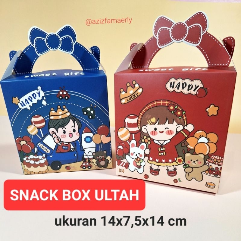 Jual Snack Box Ulang Tahun Anak, Goodie Bag Ulang Tahun, Dus Ultah ...