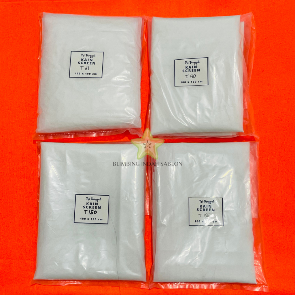 Jual Kain Screen 100x100 PERLEMBAR T48 T61 T90 T100 T150 T165 Printing ...