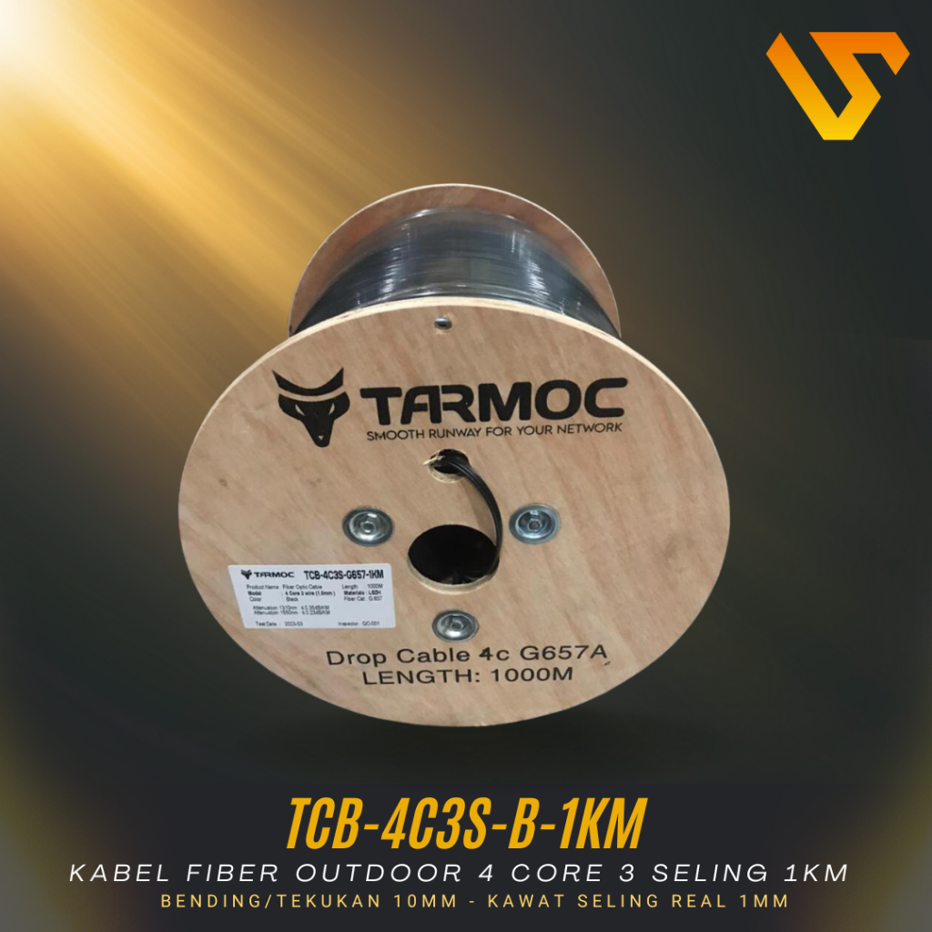 Jual Tarmoc Dropcore Cable FO 4 CORE 3 SELING 1000m/Kabel FO Drop Core ...
