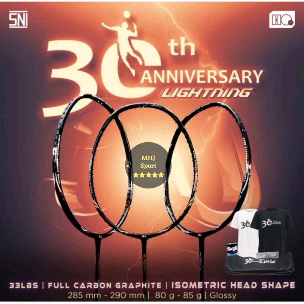 Jual Raket Badminton HIQUA HQ LIGHTNING 30Th ANNIVERSARY SPECIAL ...