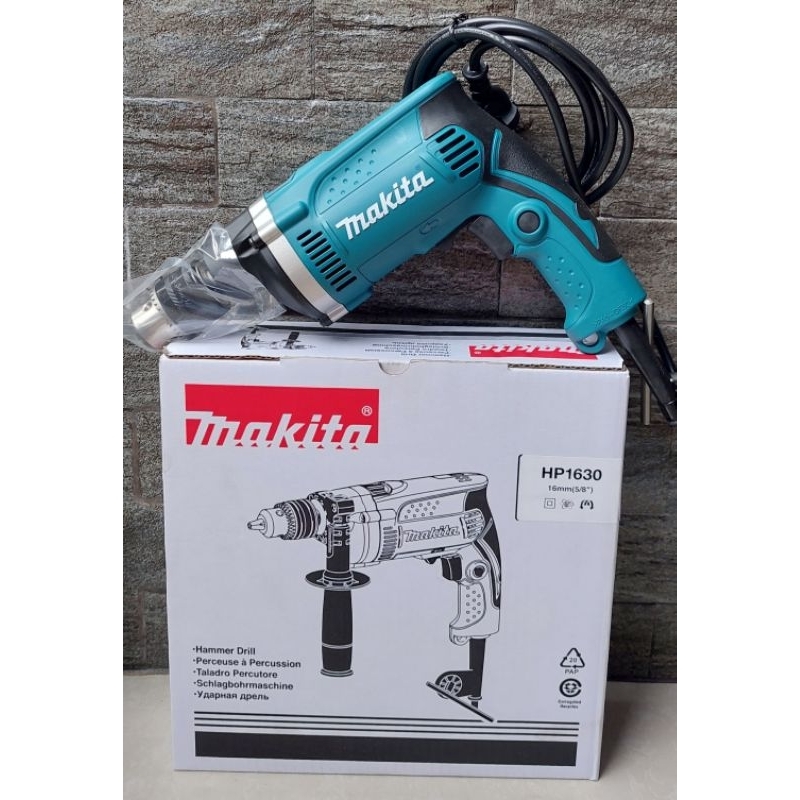 Jual MESIN MAKITA HP 1630 / HAMMER DRILL / MESIN BOR BETON 16MM ( BARU ) | Shopee Indonesia