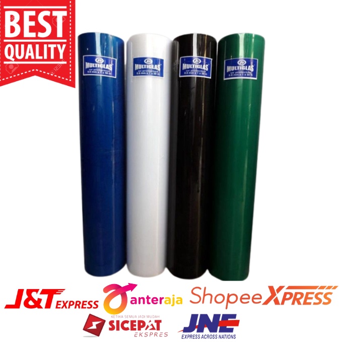 Jual D!skon Fiber Pelapis Pagar METERAN POLOS Penutup Plastik Piber ...