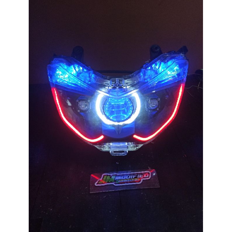 Jual Paket Lengkap Head Lamp NMAX Custom Biled + D2 Laser. | Shopee ...