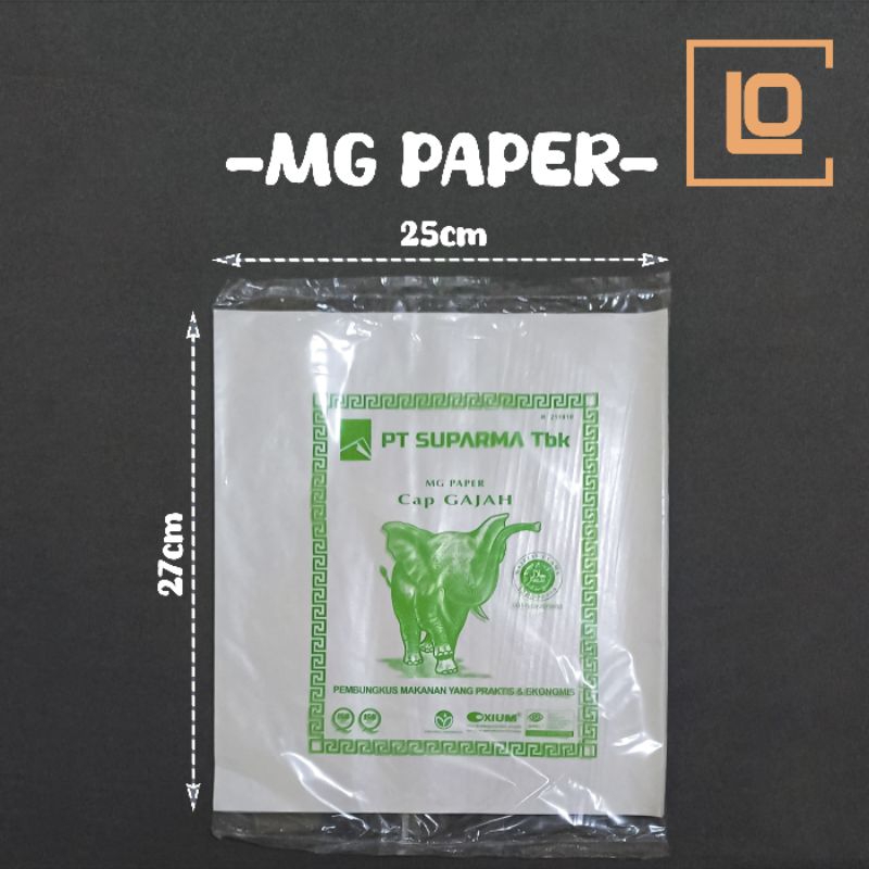 Jual Kertas Nasi KFC / Rice Paper 25x27 30x30 MG / Kertas Hamburger ...