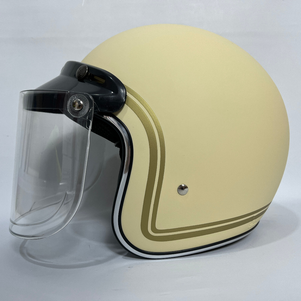 Jual Helm CRX Bogo Cream Doff - Helmet SNI Dewasa | Shopee Indonesia