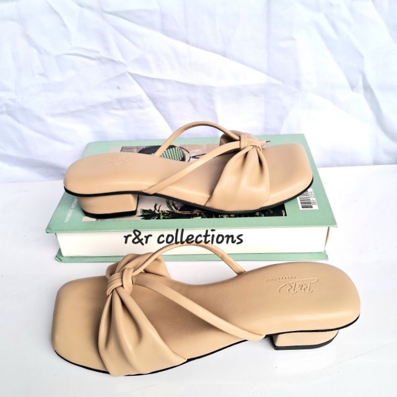 Jual (ANGGELA HEELS)sandal wanita heels 3 cm/sendal wanita kekinian ...