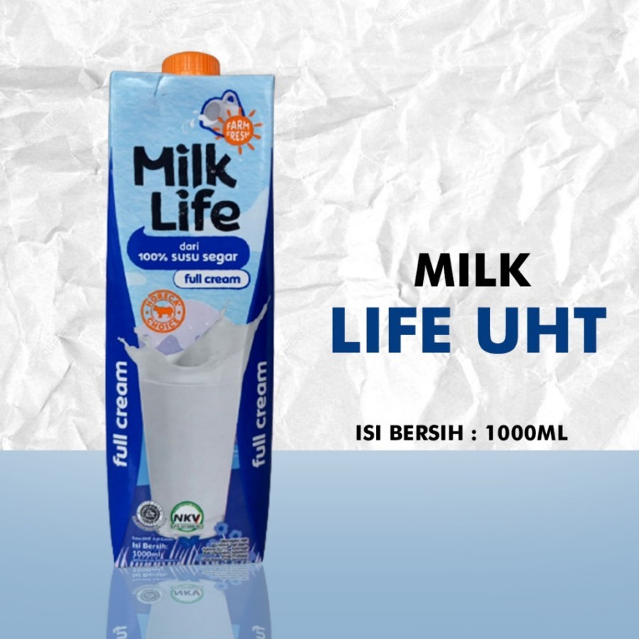 Jual Milk Life UHT Full Cream 1000 ml | Shopee Indonesia