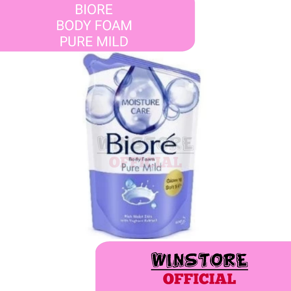 Jual BIORE PURE MILD MOISTURE CARE BODY FOAM 450ml REFILL Sabun Cair ...