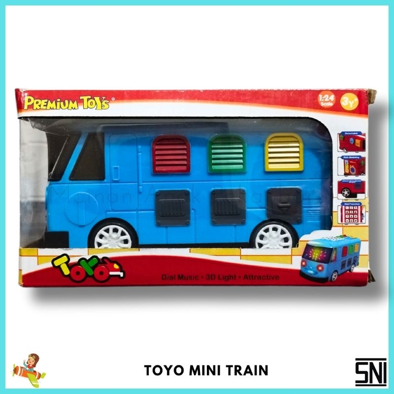 Jual Mainan Mobil Tayo Anak Ada Musik Lampu Light Sound Belajar ...