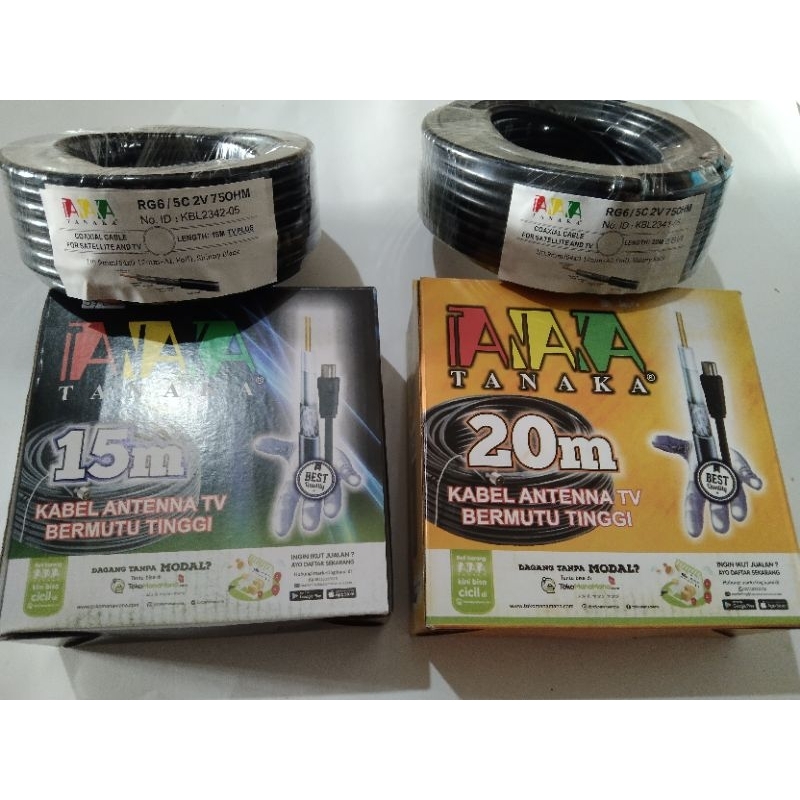 Jual Kabel Antena Tv Tanaka 5c 15 Meter & 20 meter | Shopee Indonesia