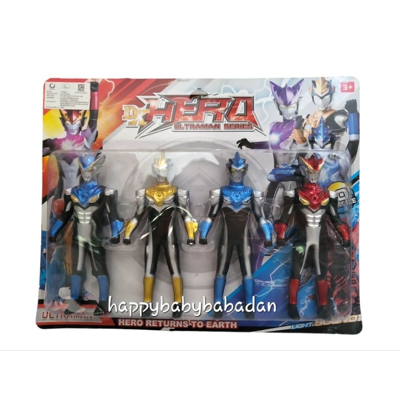 Jual Mainan Robot Ultraman Series DX Hero isi 4 | Shopee Indonesia