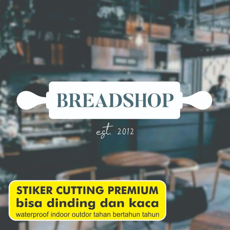 Jual Stiker Cuting custom stiker dinding kaca dgn logo sendiri / cafe ...