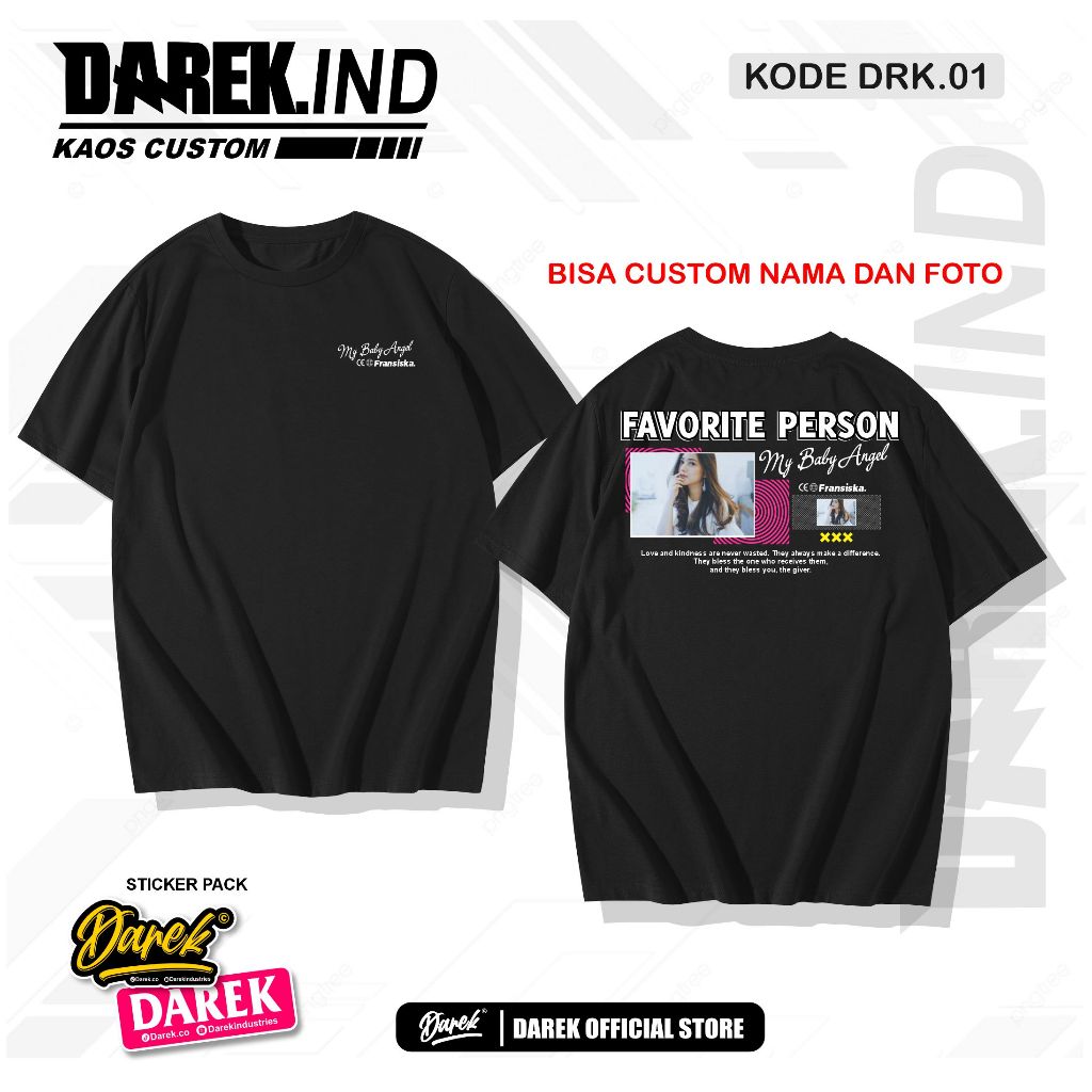 Jual Kaos Custom Foto custom nama kaos aesthetic kaos custom satuan ...