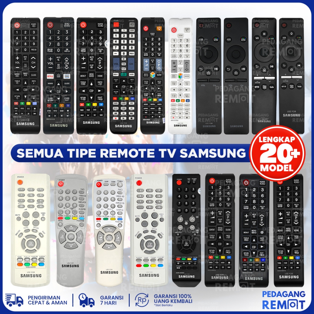 Jual REMOT REMOTE TV SAMSUNG LCD LED SMART TV TABUNG ORIGINAL | Shopee Indonesia