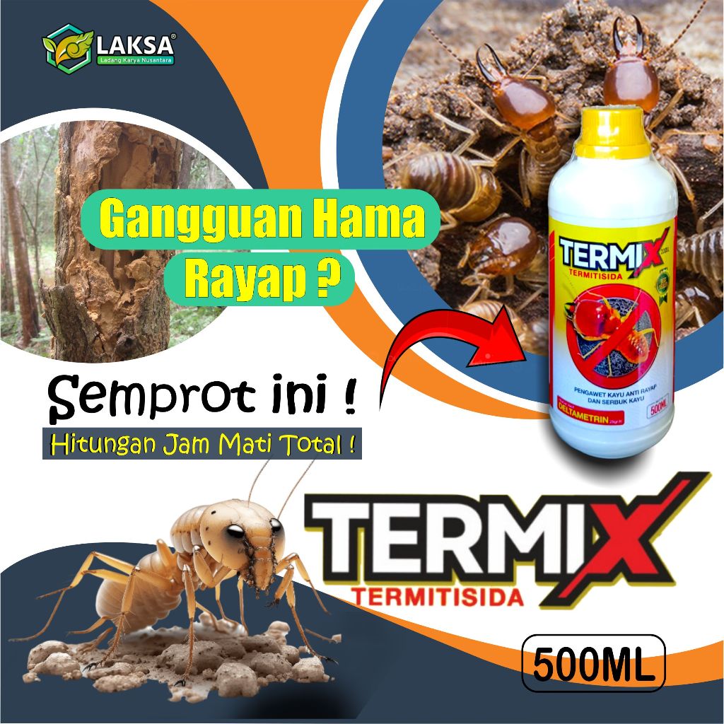 Jual AMPUH Pembasmi Rayap,serbuk kayu dan pengawet kayu TERMIX 500ml ...