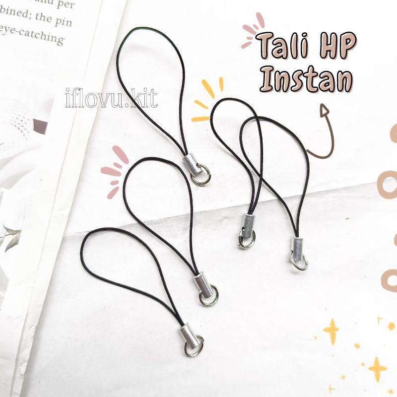 Jual Tali Hp Gantungan HP + Ring | Pendek Aesthetic | DIY Gantungan Hp Phone Charm Key Chain ...