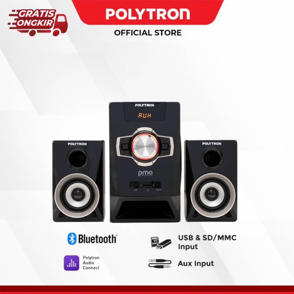 Jual POLYTRON Multimedia Speaker PMA 9321 /B | Shopee Indonesia