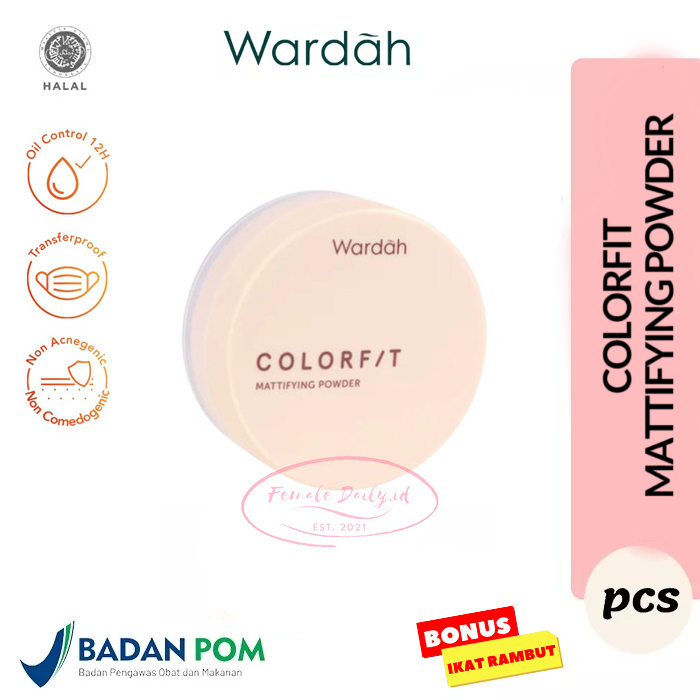 Jual Wardah Colorfit Mattifying Powder - Bedak Tabur Dengan SPF 30PA++ dan Oil Control Hingga 12 ...