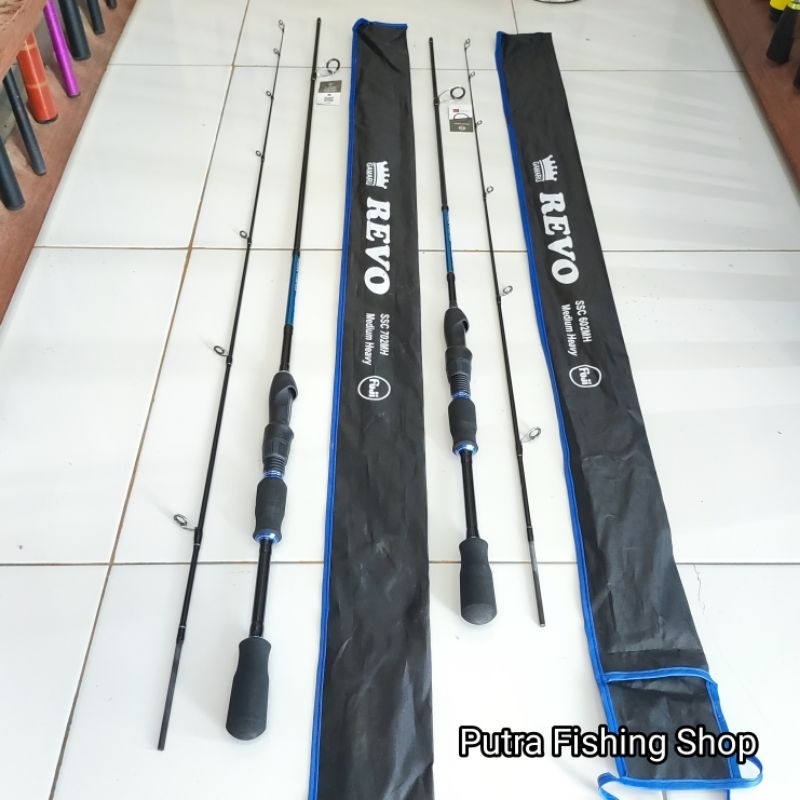 Jual Joran Pancing Carbon Solid Spinning Casting Gamaru Revo Fuji Ring ...