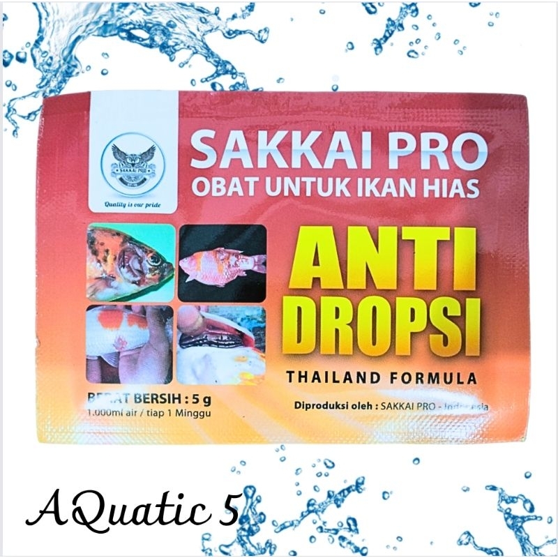 Jual OBAT IKAN ANTI BAKTERI JAMUR SAKKAI PRO ANTI DROPSI 5gr | Shopee ...