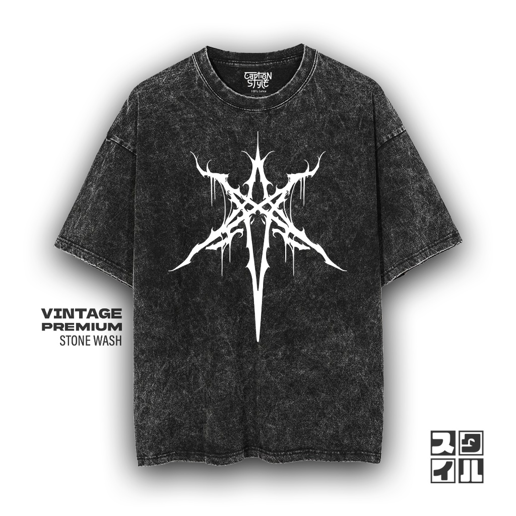 Jual Caption'Style Baju Band BMTH ROCK LOGO Kaos Stonewash Unisex ...