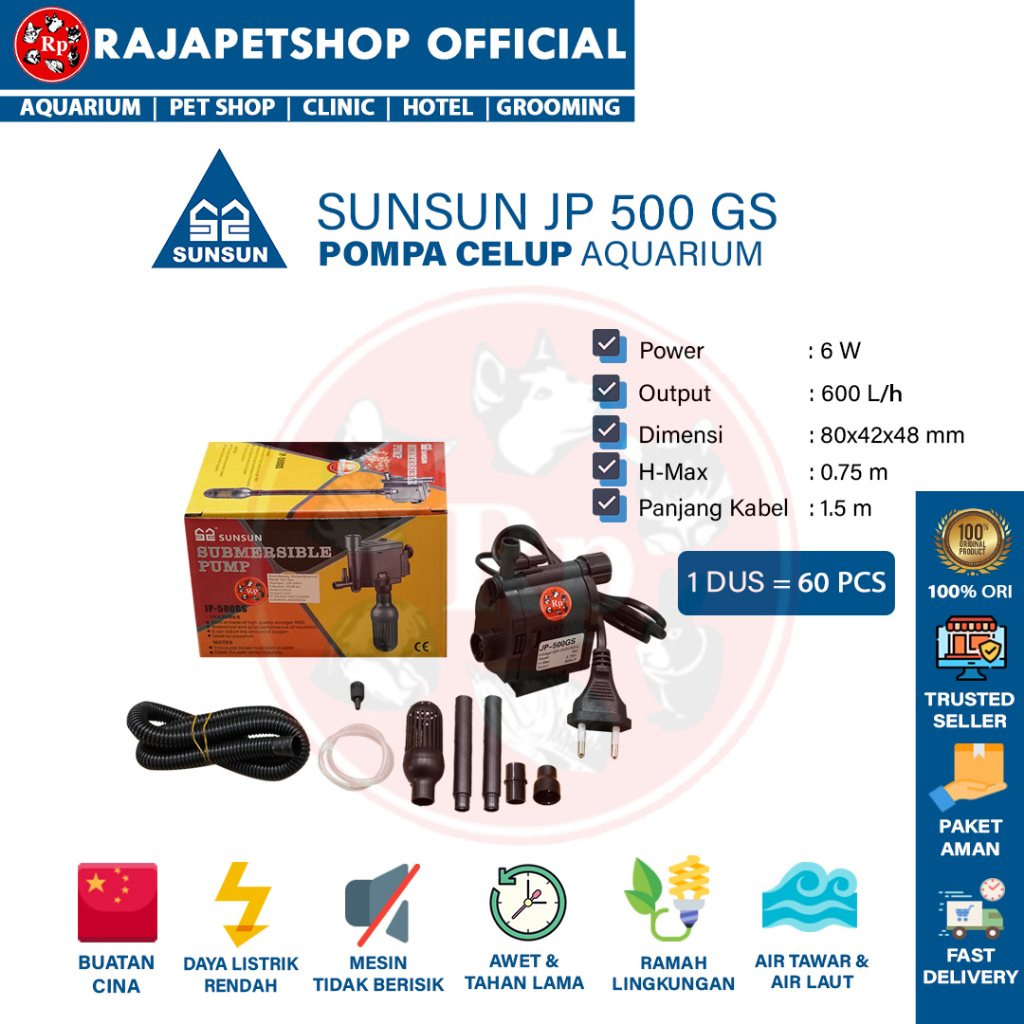 Jual ( POMPA AIR ) SUNSUN JP 500/700/1100 GS WATER PUMP CELUP AQUARIUM | Shopee Indonesia