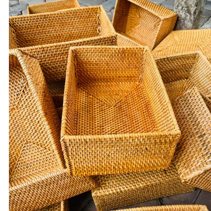 Jual Rattan box kotak pul rotan | Shopee Indonesia