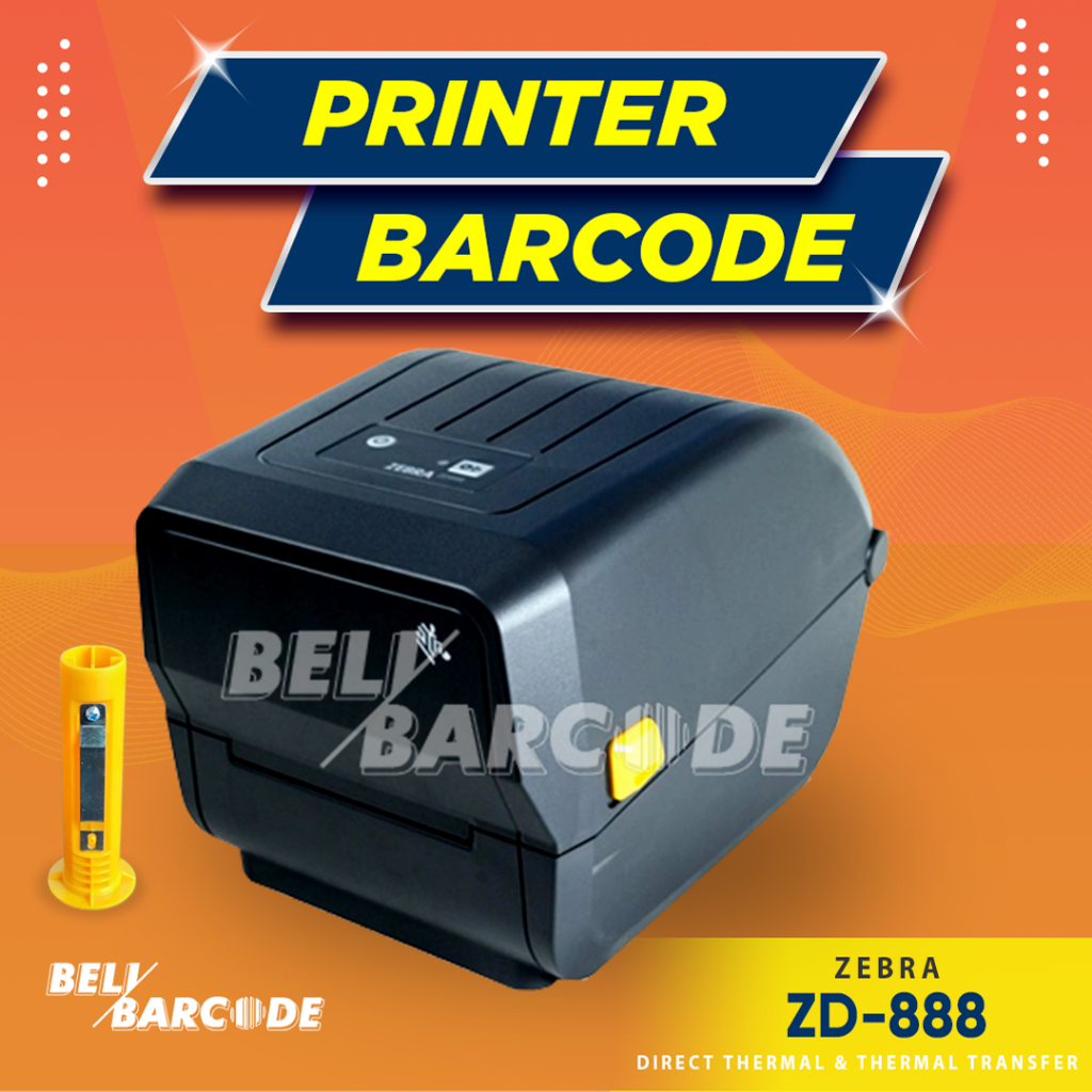 Jual Zebra ZD888 Plus Spindle Printer Cetak Label Barcode Resi Thermal USB | Shopee Indonesia