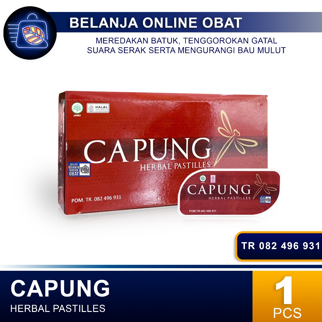 Jual CAPUNG HERBAL PASTILLES // Permen Meredakan Batuk | Shopee Indonesia