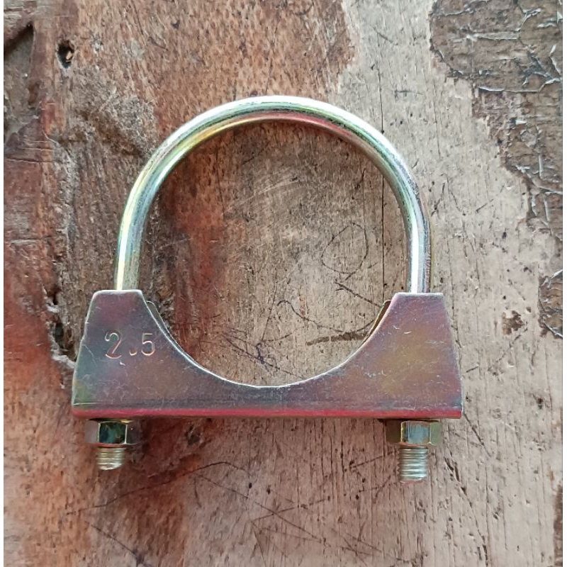 Jual Klem Besi 2 1/2" Inch Clamp U Bolt Untuk Knalpot Besi | Shopee ...