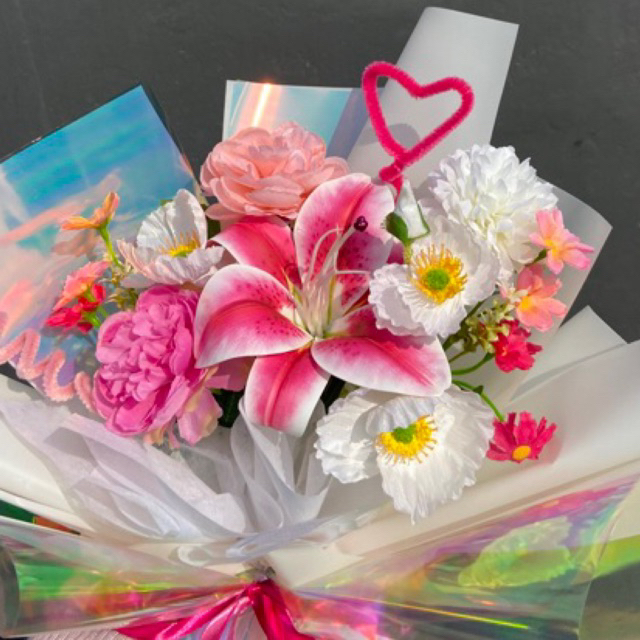 Jual Buket Lily | Bucket Lily| Bouquet Bunga Artificial | Bunga lily ...