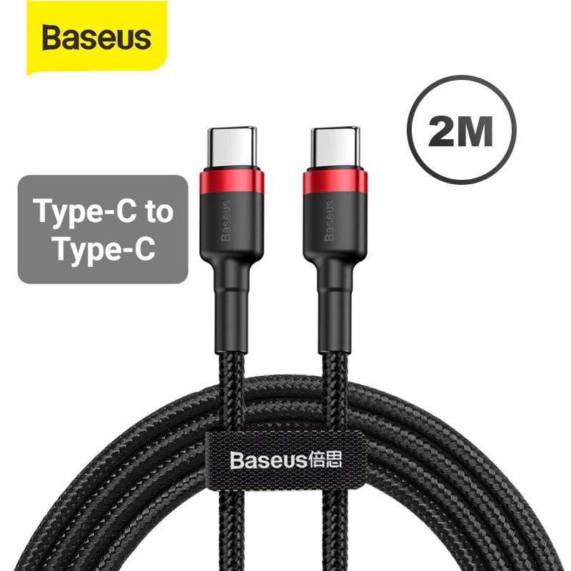 Jual Baseus Cafule Kabel Data Type C to Type C 60W Fast Charging Bahan ...