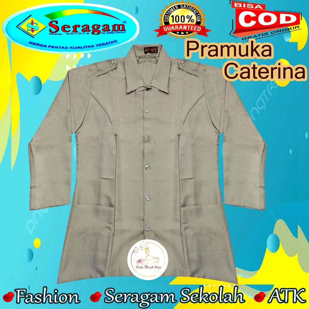 Jual baju guru bahan caterina | Shopee Indonesia