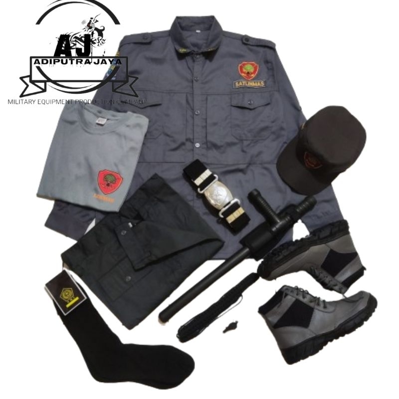 Jual satu set seragam PDL linmas model tactical terbaru | Shopee Indonesia