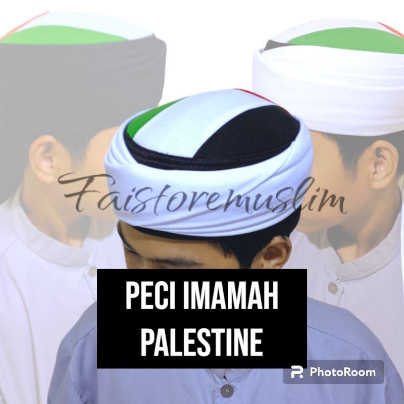 Jual Peci Palestina/Peci imamah Palestina/peci imamah Permanen Langsung ...
