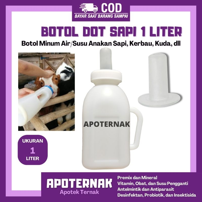 Jual BOTOL DOT SAPI 1 Liter Wadah Susu Anakan Sapi | Shopee Indonesia