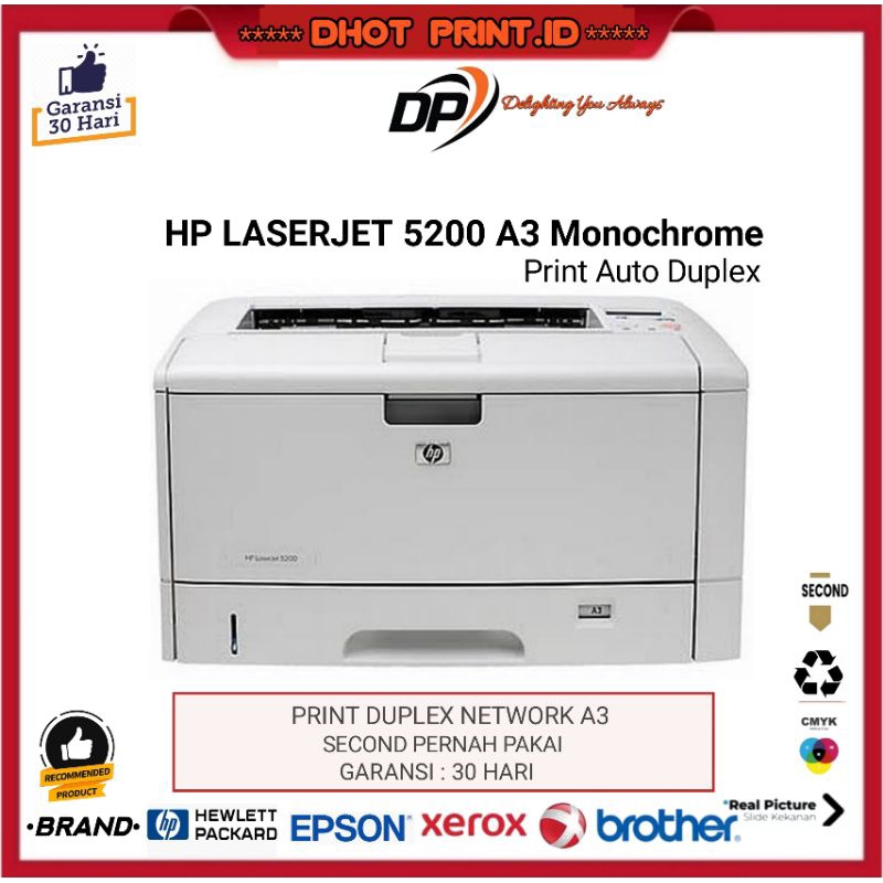 Jual Jual Printer HP LaserJet 5200 Duplex Network A3 Print kertas ...