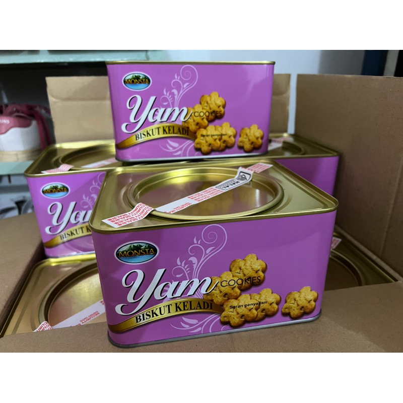 Jual [HALAL] Biskuit Ubi keladi Yam Cookies MONSTA 700 gram / Roti ...