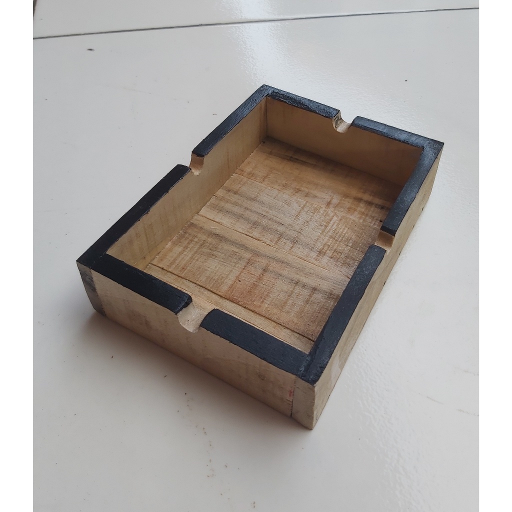 Jual Asbak Rokok Unik kayu persegi panjang hiasan meja tamu | Shopee ...