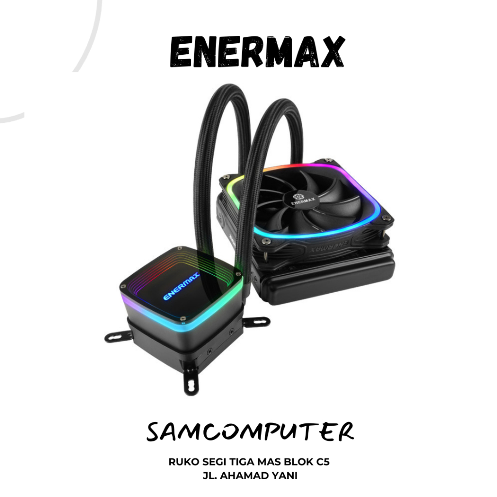 Jual Enermax AQUAFUSION 120 Square ARGB AIO Water Cooler Intel / Amd ...