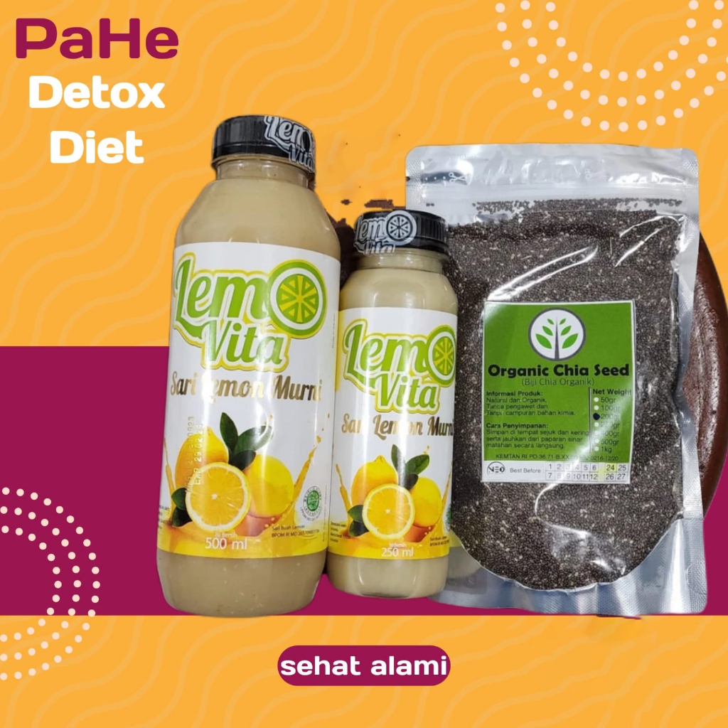 Jual Paket Hemat 3 Bulan ! PaHe Lemon 500ml+Lemon 250ml+Organik Chia ...