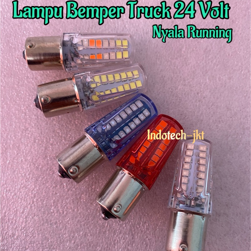 Jual Lampu Bemper Truk Bis 24 volt Nyala Running 32 LED MIKA | Shopee ...