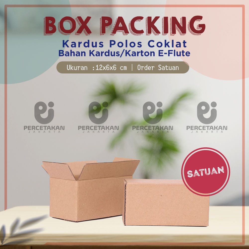 Jual BOX KARDUS Baru 12x6x6 cm DUS PACKING E-FLUTE | Kardus / Karton ...