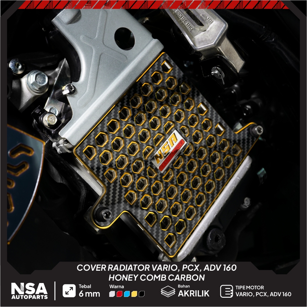 Jual COVER RADIATOR HONEY COMB SERIES VARIO 125/150/160,ADV 150/160,PCX ...